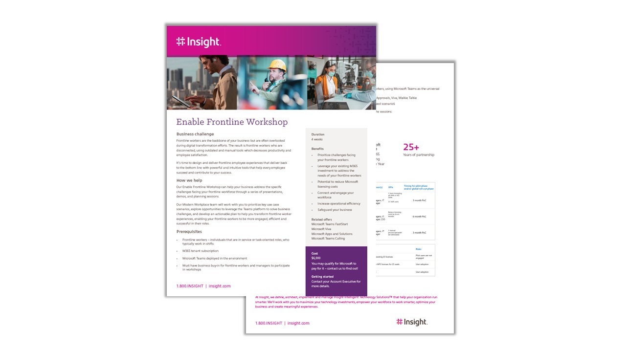 Enable Frontline Workshop | Insight Canada